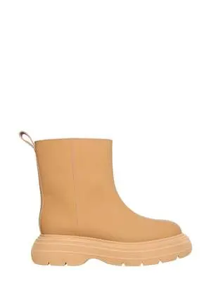 GIA BORGHINI Marte Leather Slip-on Boots