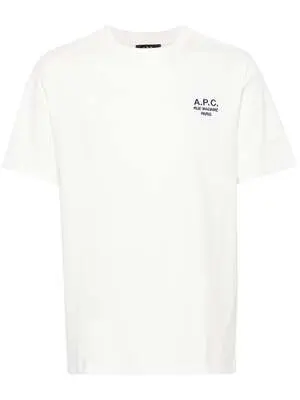 A.p.c. Straight Cut Organic Cotton T-shirt Size - White