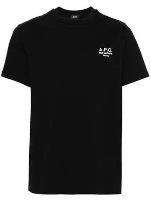 A.p.c. Straight Cut Organic Cotton T-shirt Size - Black