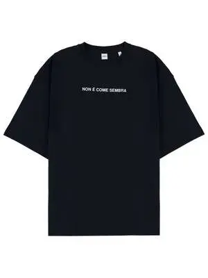 Aspesi Classic Cotton T-shirt With Print - Blue