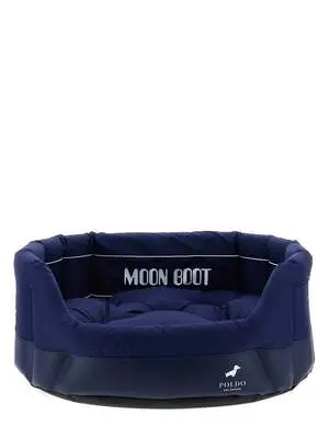 POLDO DOG COUTURE X MOON BOOT Logo Lettering Nylon Dog Bed - Blu