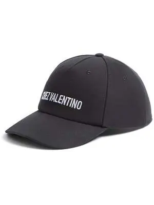 Valentino Garavani Baseball Cap With Embroidery - Black