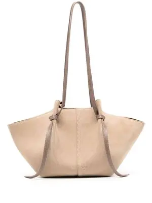Yuzefi Adjustable Tote Handbag With Magnetic Closure 40.5 Cm Width - Beige