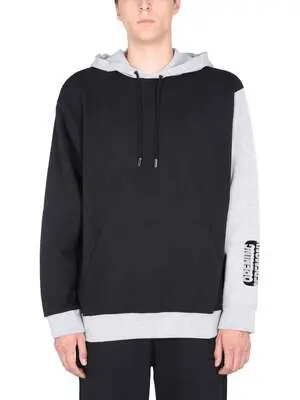 Opening Ceremony Flocked Logo Hoodie - Black