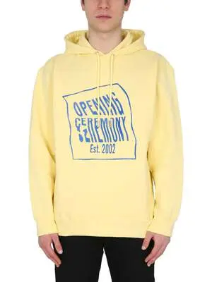 Opening Ceremony Classic Hoodie With Drawstring - Yellow