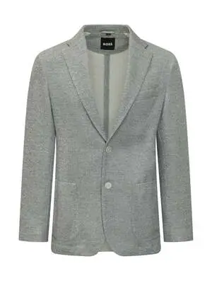 BOSS Soft Fabric Blazer - Open Blue