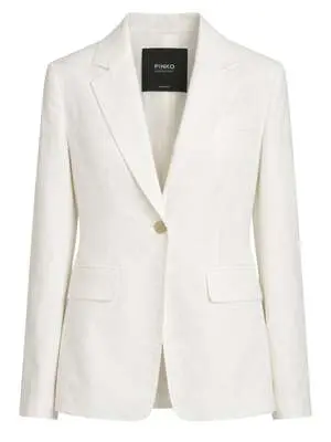Pinko Tailored Blazer With Notch Lapel - White