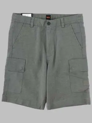 BOSS Linen Blend Cargo Shorts