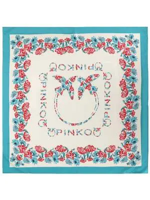 Pinko Stylish Foulard 86 Cm X 86 Cm With Charming Print - Multicolour
