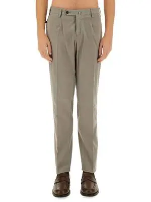 PT TORINO Tailored Gabardine Trousers - Grey