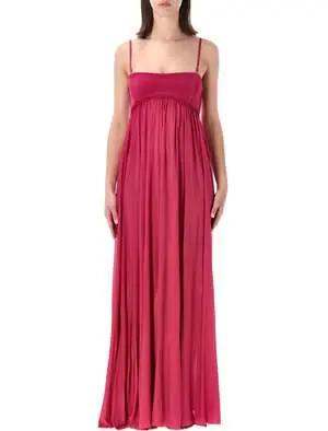 Zimmermann Gathered Waist Maxi Dress - Fuchsia