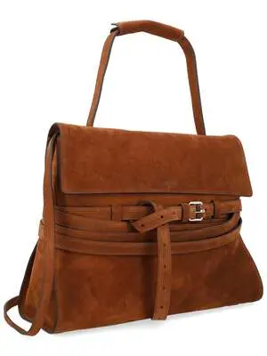 Moschino Tie Detailed Medium Handbag