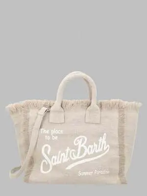 MC2 SAINT BARTH Linen Handbag - Beige