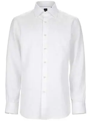 BOSS Breezy Linen Shirt For Ss26 Collection - White