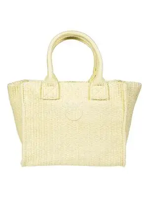Pinko Mini Raffia Shoulder Bag - Giallo