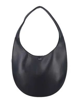Coperni Crescent Zippered Tote Handbag - Black