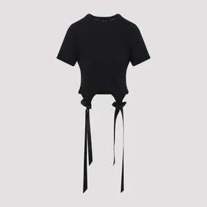 Simone Rocha Bow Tail Easy T-shirt - Black