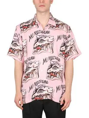 ENDLESS JOY Miniature Bowling Neck Shirt - Pink