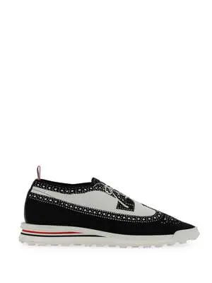 Thom Browne Longwing Knit Trompe L'oeil Sneakers - Black