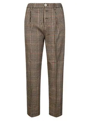 LIUJO Elegant Jewel-embellished Trousers For - Marrone