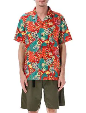 Patagonia Tropical Short-sleeve Camp Collar Shirt Size - Red