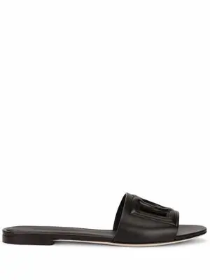 Dolce & Gabbana Dg Logo Mini Sandals - Nero