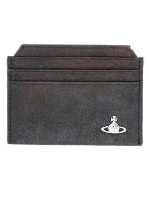 VIVIENNE WESTWOOD Lamb Leather Wallet Mini - Brown
