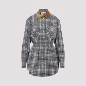 Miu Miu Elegant Midi Suit - Grey