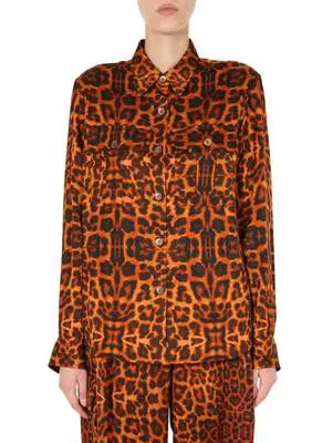 Dries Van Noten Animal Print Shirt