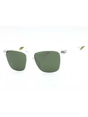Nike Sleek Rectangular Sunglasses 55mm Eye Width - 975 - Clear/green