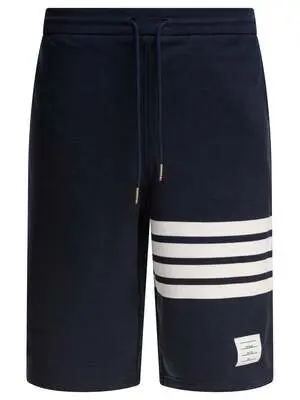 Thom Browne Classic Cotton Mini Sweat Shorts - Blue