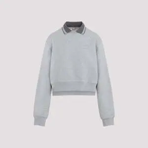 Miu Miu Mélange Cotton Sweatshirt