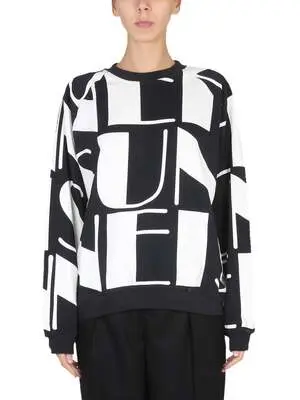 Sunnei Logo Print Long Sleeve Sweatshirt - Multicolour