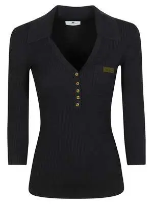 Elisabetta Franchi Mini Tricot Sweater - Nero