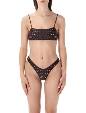 SWIM BY DI Embellished Mini Bikini - Brown