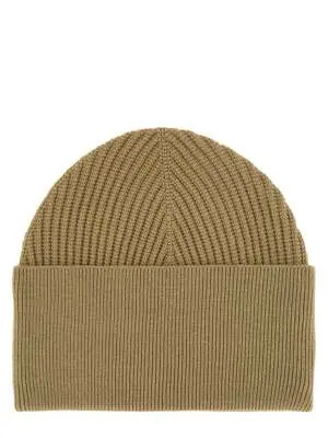 Studio Nicholson Ribbed Knit Beanie - Green