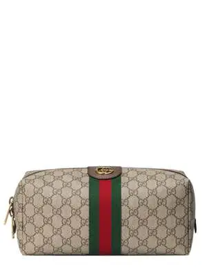 Gucci Soft Gg Supreme Mini Bag With Double G Hardware - Beige