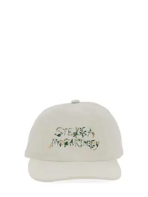Stella McCartney Embroidered Baseball Cap - White