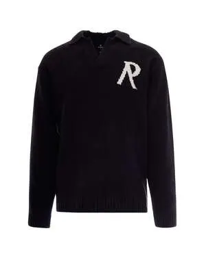 REPRESENT Relaxed Fit Knitted Polo Sweater