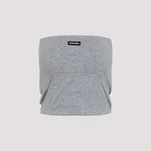 Miu Miu Chic Cotton Top - Grey
