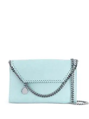 Stella McCartney STELLA MCCARTNEY Mini Shoulder Bag With Engraved Medallion Charm Azzurro
