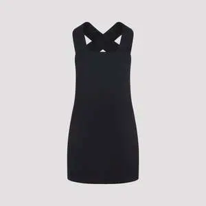 Khaite Cross-over Backless Mini Dress