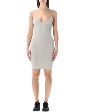 MAISON MARGIELA Mini Dress With Spaghetti Straps - Grey