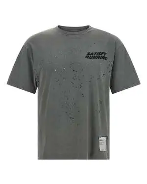 Satisfy Minimalist Tee Fashion Essential - Faded Black