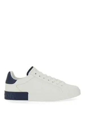 Dolce & Gabbana Premium Leather Sneakers - White