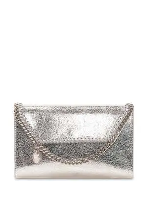 Stella McCartney Mini Portasheet Wallet With Chain - Silver