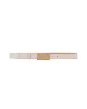 Elisabetta Franchi Mini Belt With Gold Tone Buckle - Bianco