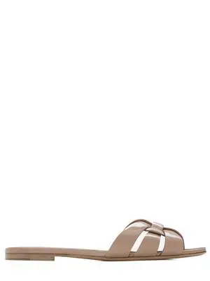 Saint Laurent Mini Intertwining Straps Sandals With Low Heel