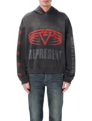 REPRESENT Oversized Graphic Print Hoodie Size