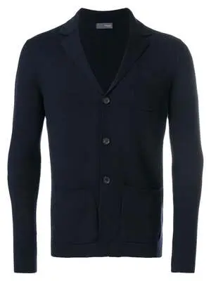 DRUMOHR Knit Blazer-style Cardigan - Blue